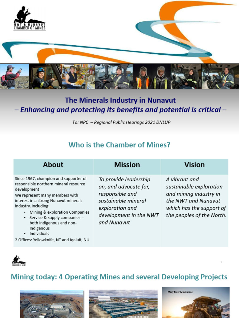 21-132E-2022-09-09-ChamberMines Presentation-ENG | PDF | Mining | Natural Environment