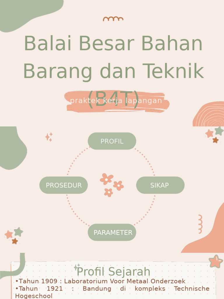 B4T (Balai Besar Bahan Barang Dan Teknik) | PDF