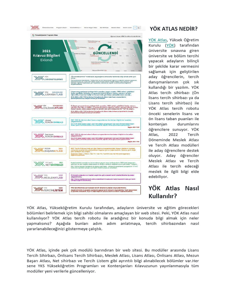 Yok Atlas Nedir | PDF