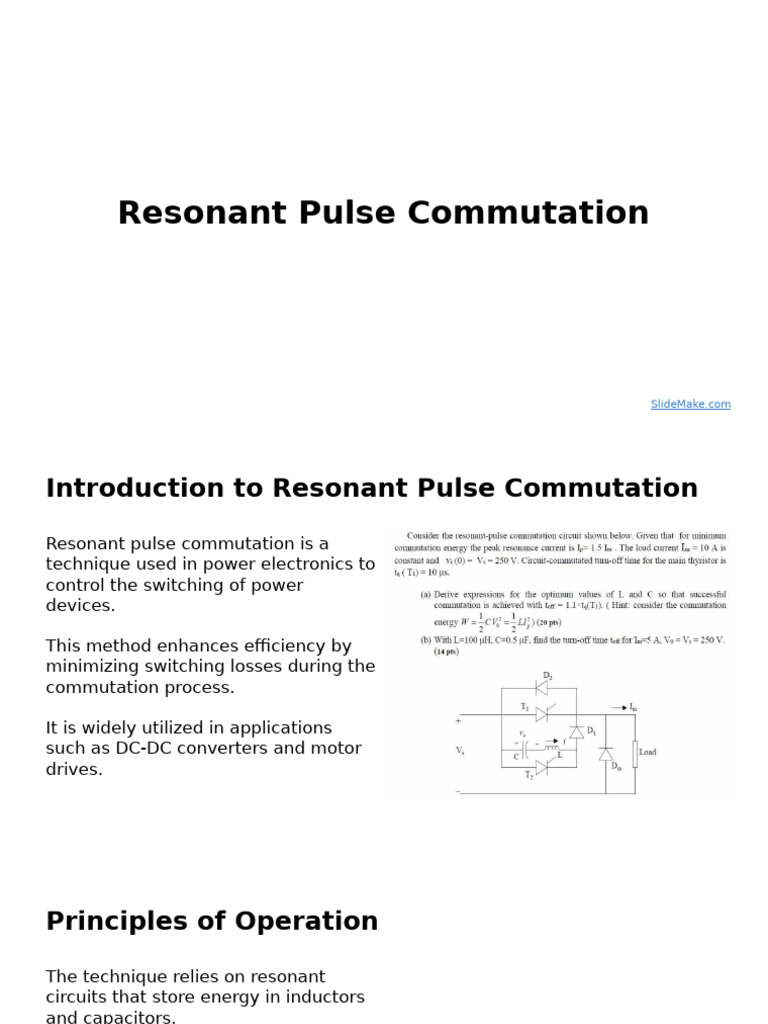 Resonant Pulse Commutation | PDF | Power Electronics | Resonance