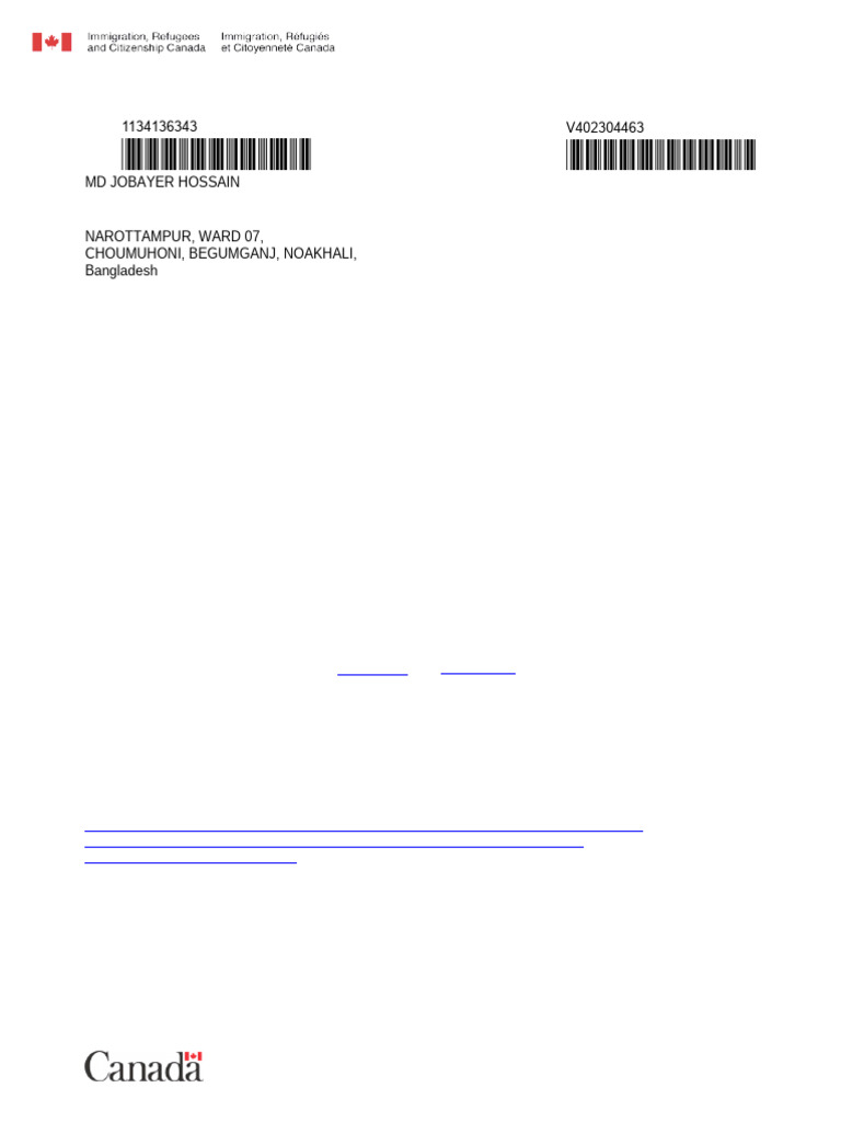 CTG,,,,MD Jobayer Hossain (1) 2 Page | PDF | Immigration | Human Migration