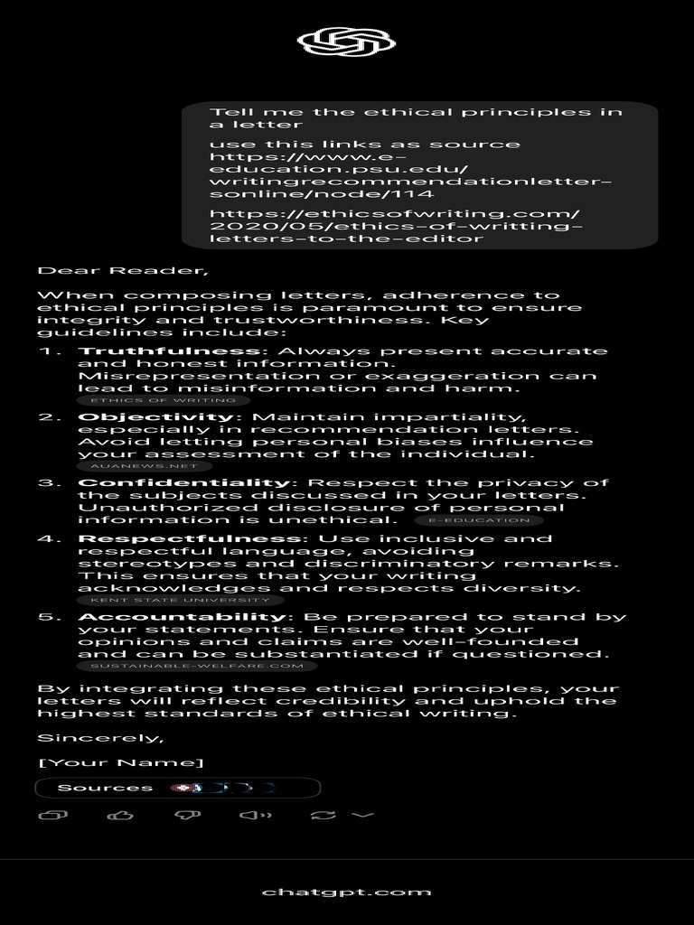 Ethical Writing Principles | PDF