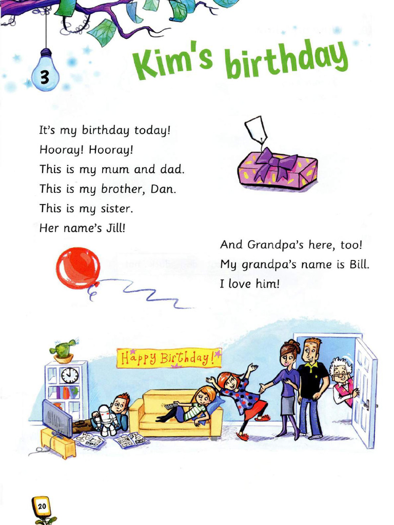 Kim's Birthday Celebration Story | PDF