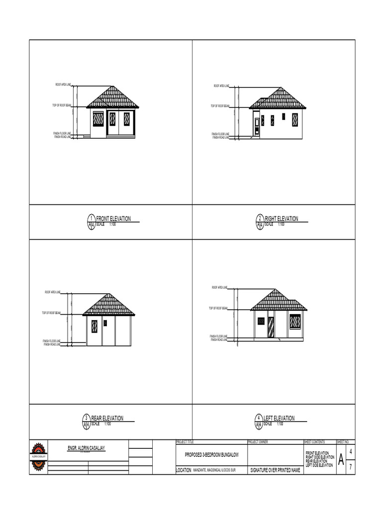 Casaljay, Aldrin P - Elevations | PDF