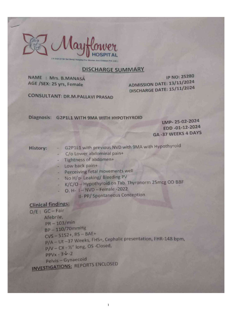 manasa discharge _compressed | PDF