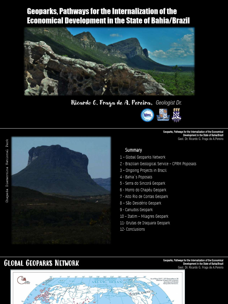 Bahia Geoparks Prop Ricardo Pereira | PDF | Brazil | Geology