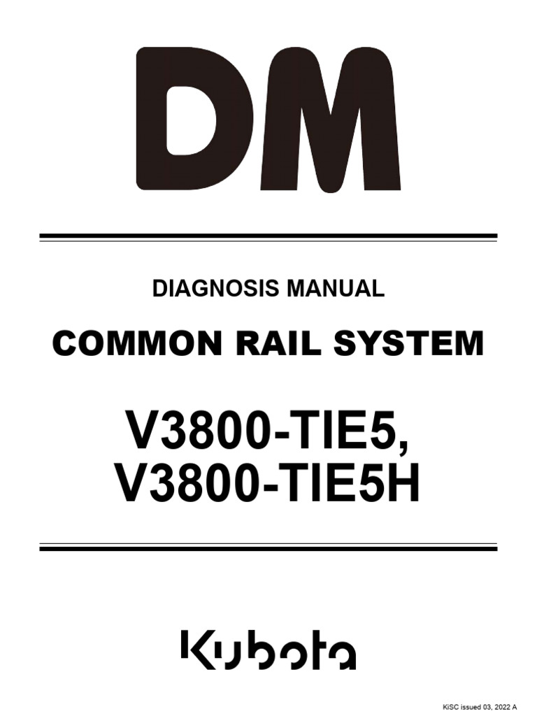 Kubota - V3800-Tie5 - V3800-Tie5h - Engine - Manual | PDF | Throttle | Fuel Injection