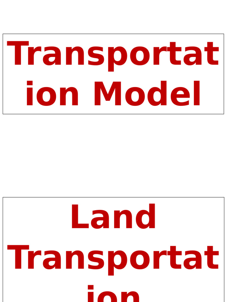 Transportation Title | PDF