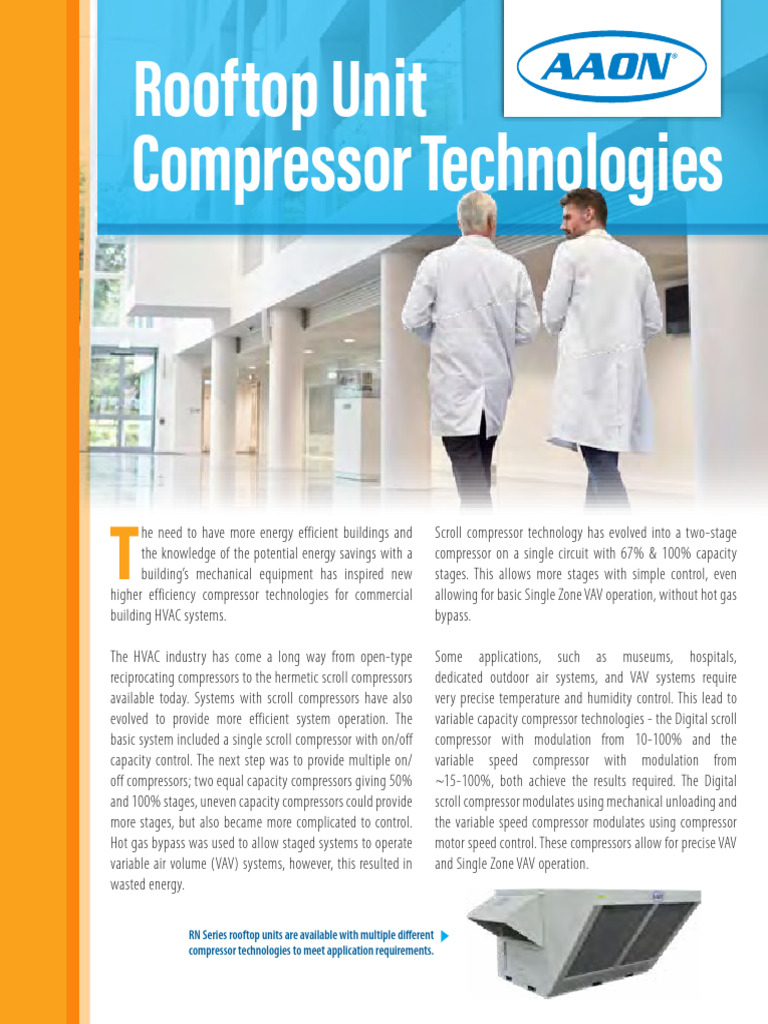 AAON Digital Scroll Compressor Overview | PDF | Air Conditioning ...