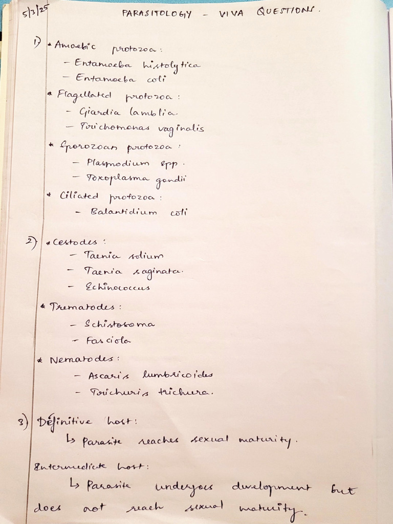 Micro Parasitology Ans | PDF | Microbiology | Parasitology