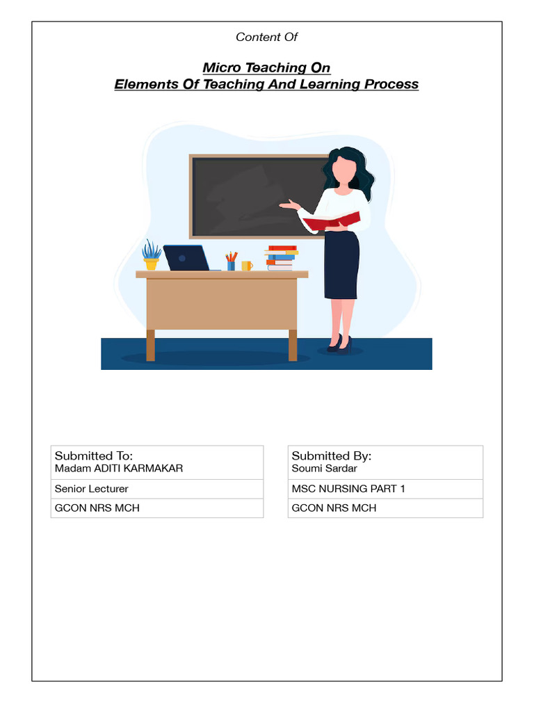 Teaching learning PROCESS_pdf | PDF | Learning | Teachers