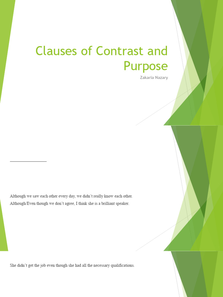 Adverb Clauses of Contrast | PDF | Verb | Linguistic Morphology