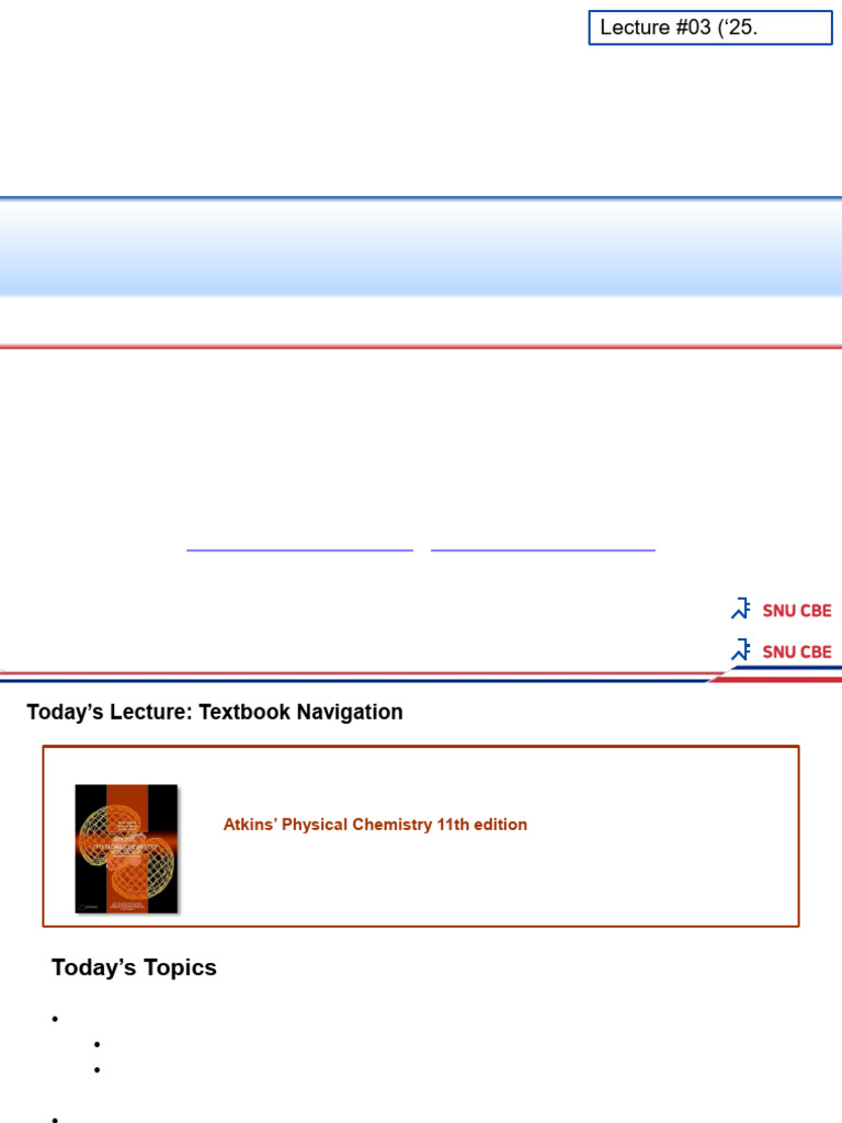 PC-I-2025 Class03 KineticModel & RealGas 1 | PDF | Gases | Physics