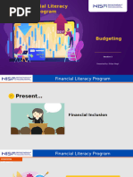 Financial Literacy Course For Bharat - NISM Elearning | PDF