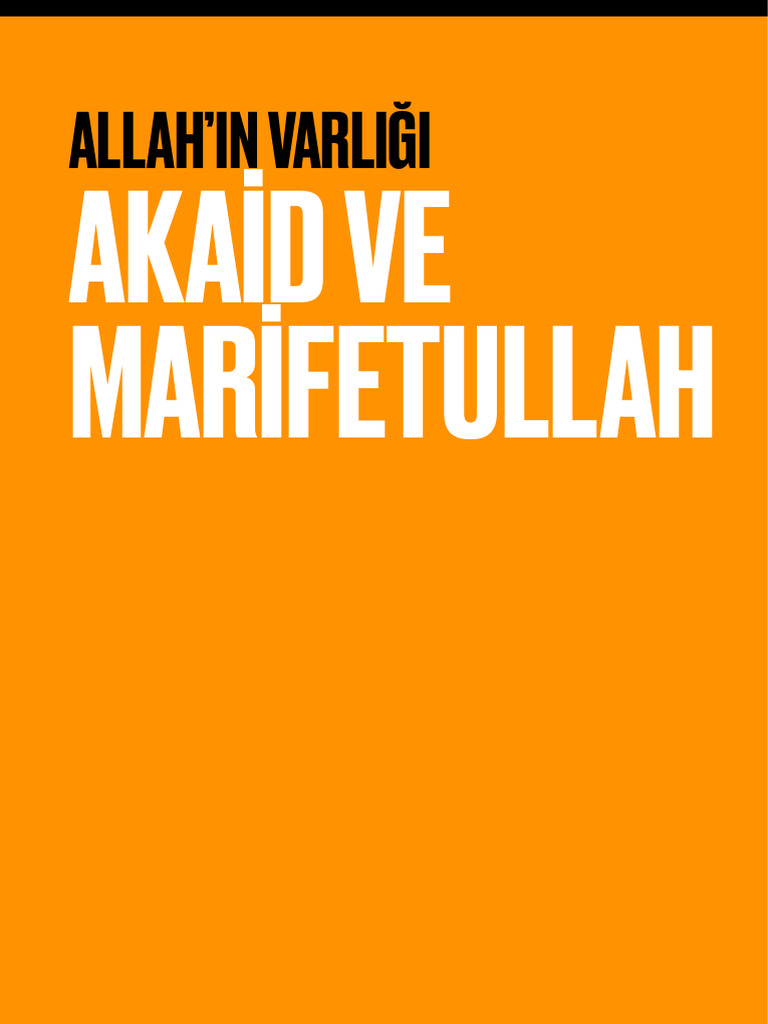 Akaid Ve Marifetullah | PDF