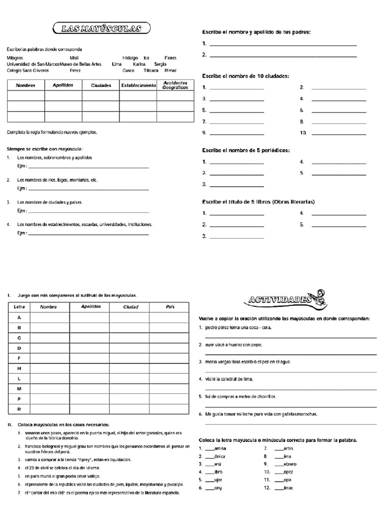 FICHA gramática 2 | PDF