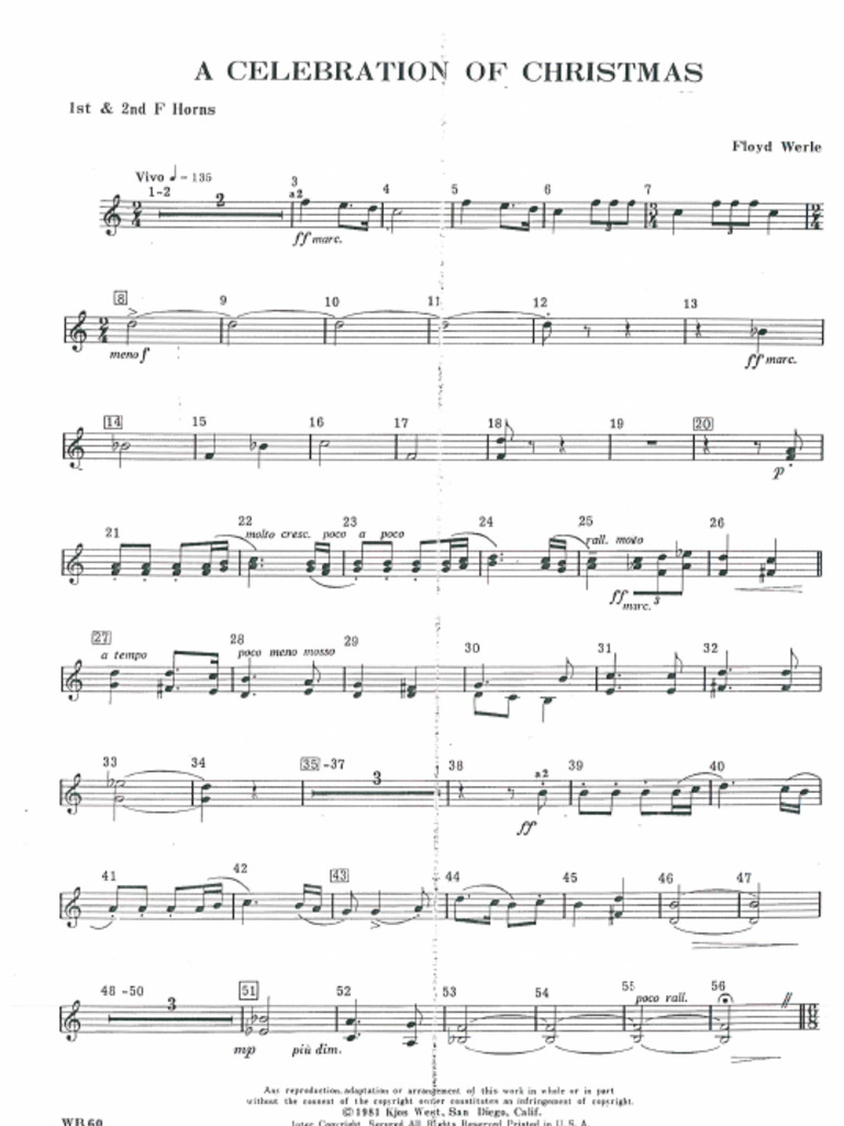 A Celebration of Christmas - 금관 | PDF