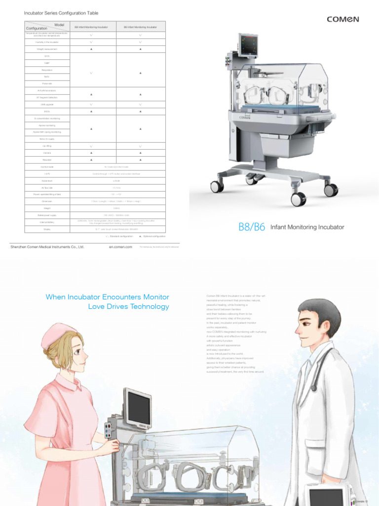 Comen B8 B6 Brochure-Web | PDF | Neonatal Intensive Care Unit ...