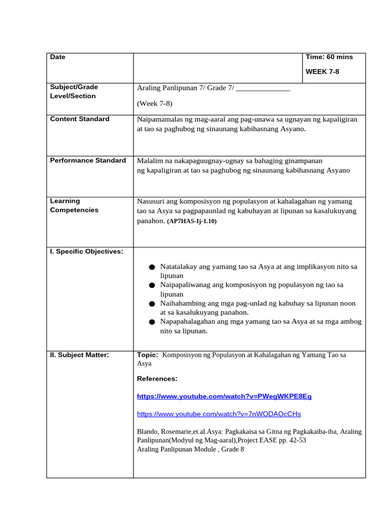 LP AP7 - Q1 - Week 7 and 8 - John Jay | PDF