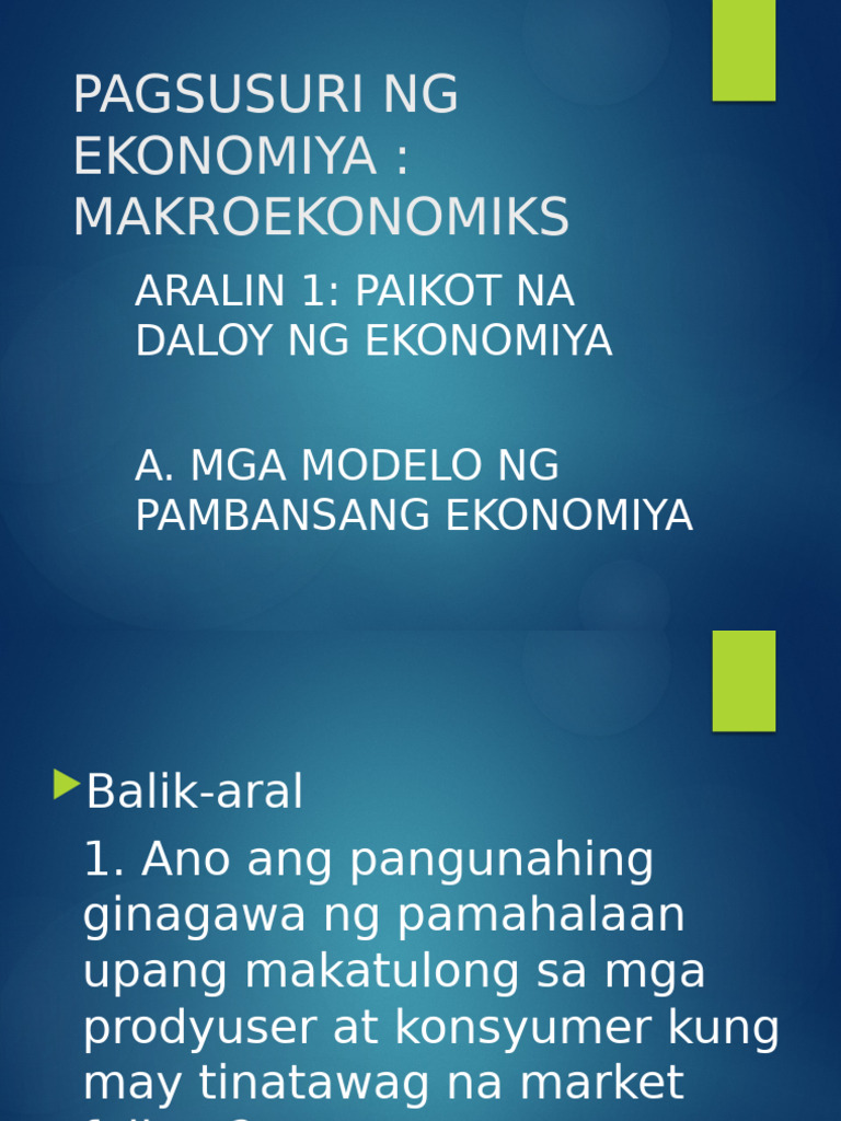 Daloy NG Ekonomiya | PDF