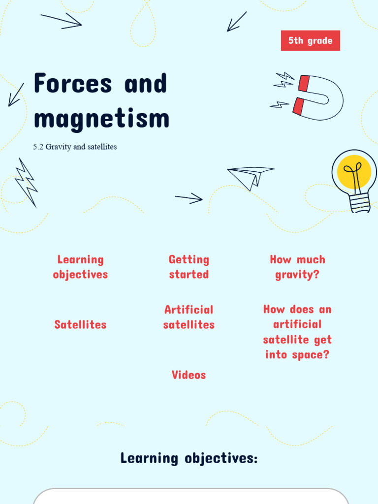 Gravity and Satellites for Grade 5 | PDF | Gravity | Satellite