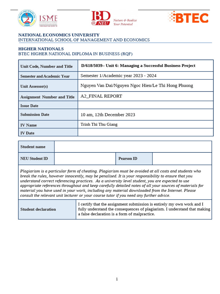 MSBP Assignment 2 Brief Sem 1 2023 2024 | PDF | Corporate Social ...