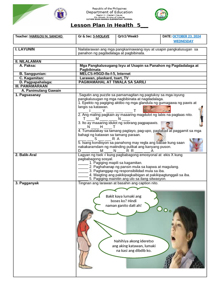Mapeh Plan | PDF