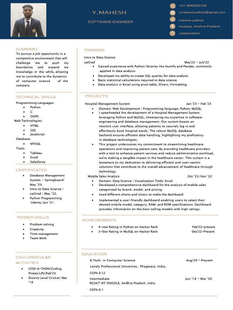 Yedoti Mahesh | PDF | Databases | My Sql