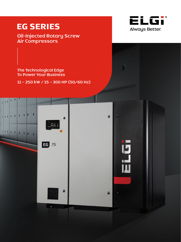 ELGI - EG-series-11-250 KW Oil-Injected | PDF | Electric Motor ...