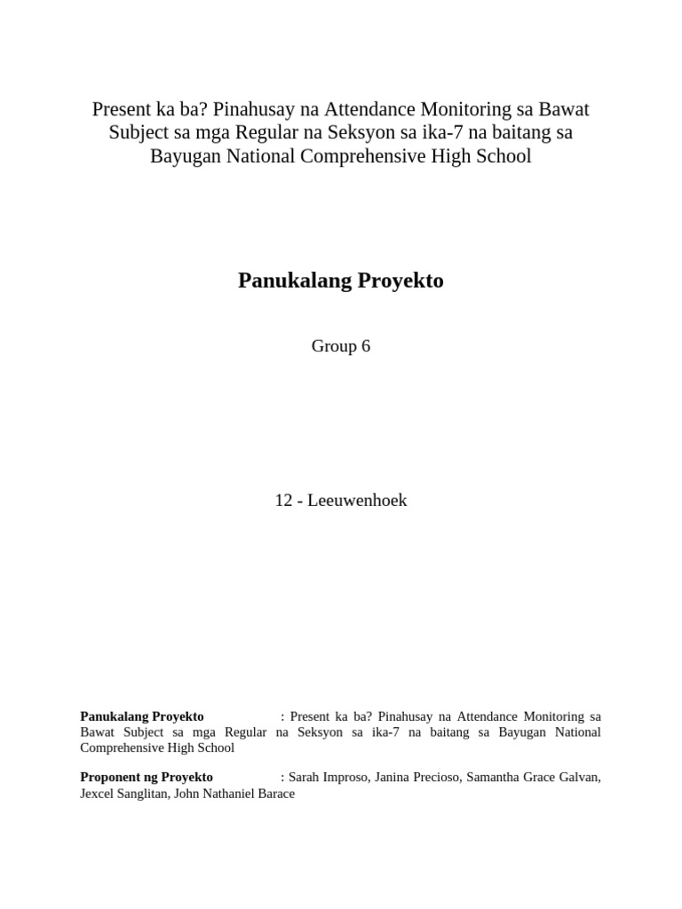 Project Proposal Finall | PDF