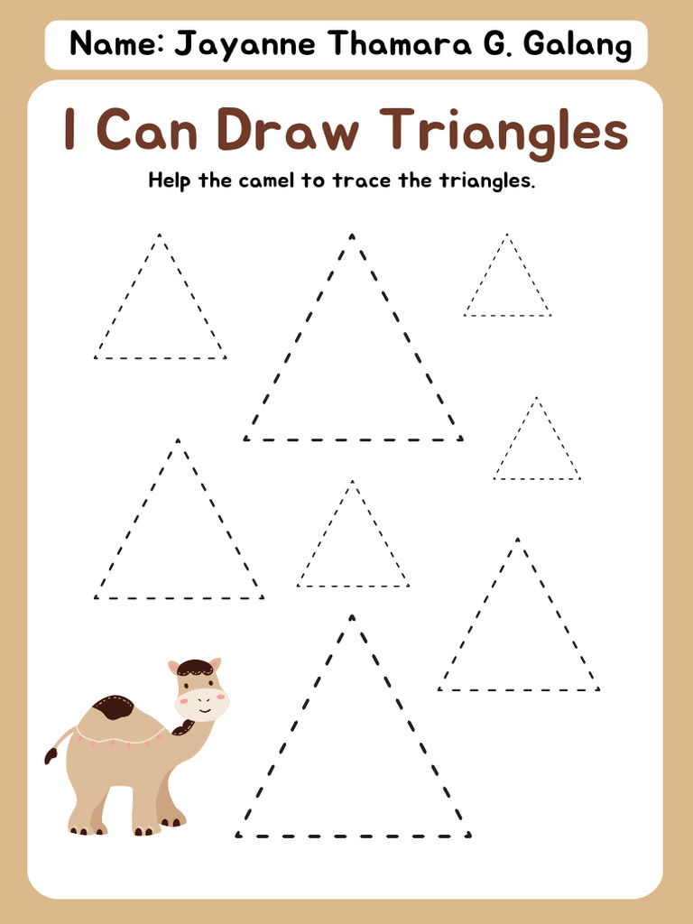 Trace the Triangles Activity | PDF