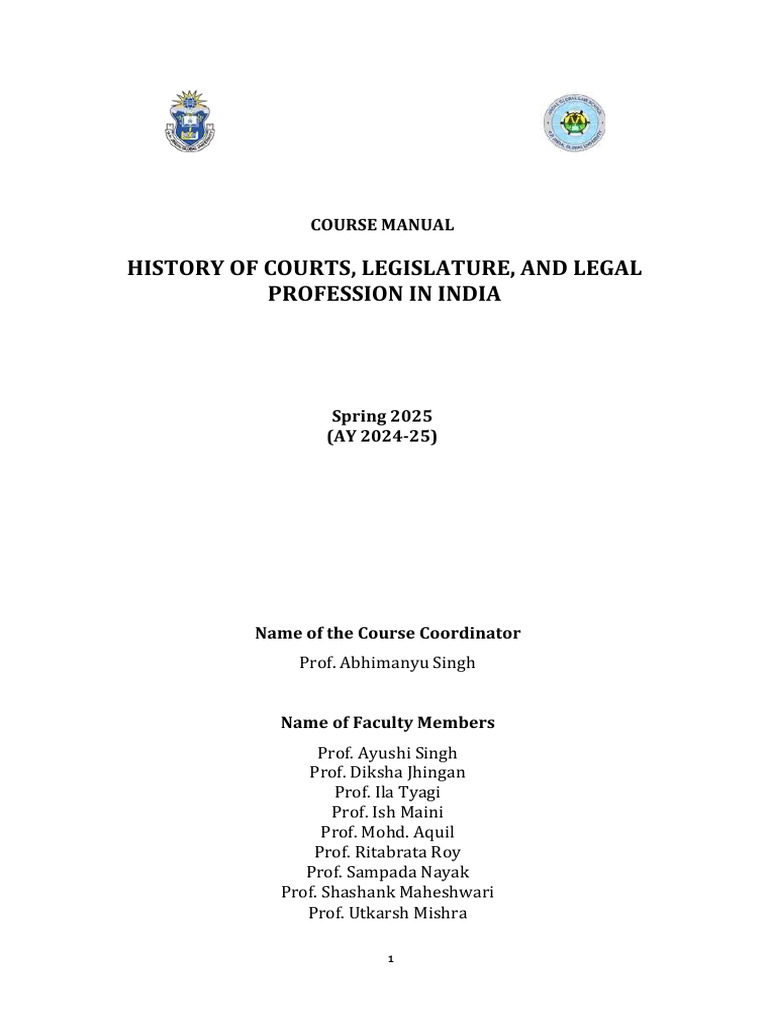 Course Manual HOC Spring 2025 | PDF | Disability | Knowledge