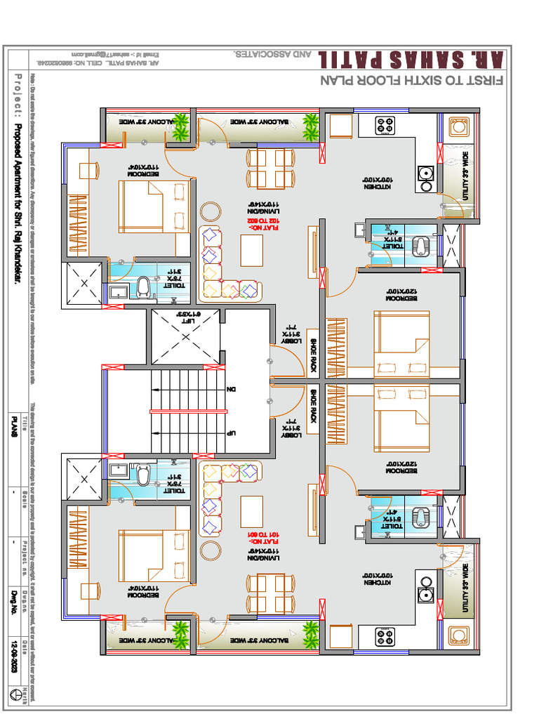First To Sixth Floor Plan | PDF