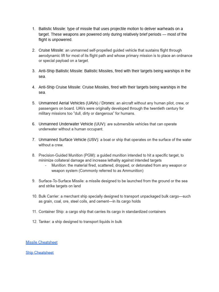 RISMUN Definition List | PDF