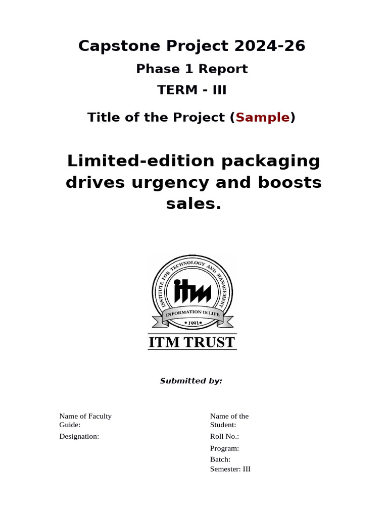 Capstone 2025 | PDF | Brand | Marketing