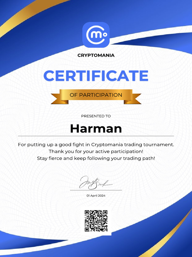 Crypotomia Certificate | PDF