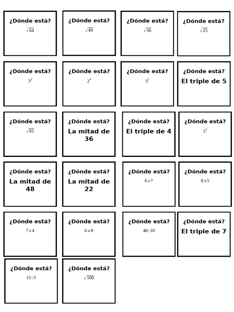 Juego Donde Esta | PDF