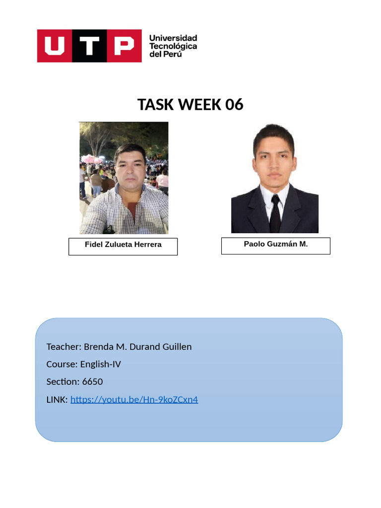 Week 06 - Task - Change of Plans | PDF