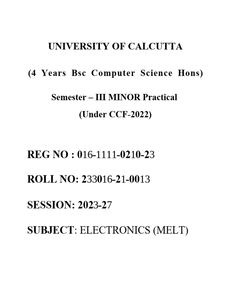 Electronics Sujeet Front | PDF