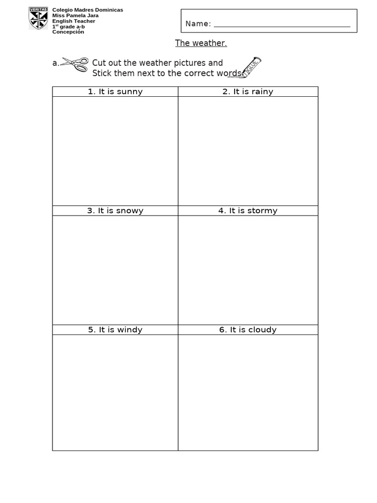The Weather Worksheet | PDF