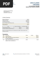 BofA Core Checking Summary: Oct 2025 | PDF