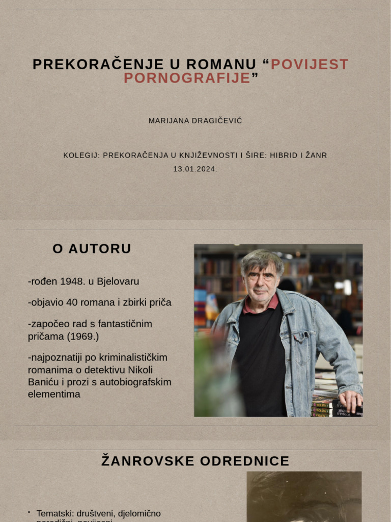 Prekoračenje U Romanu " ": Povijest Pornografije | PDF