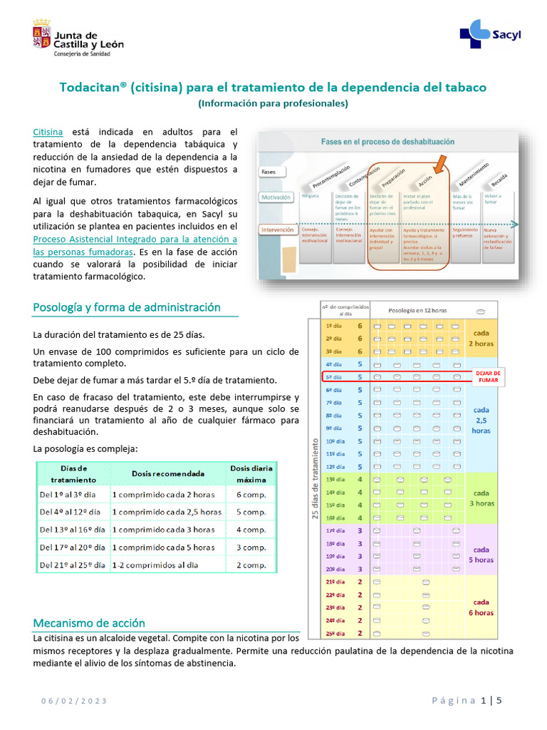 TODACITAN CITISINA - Información para Profesionales1 | PDF | Dejar de ...