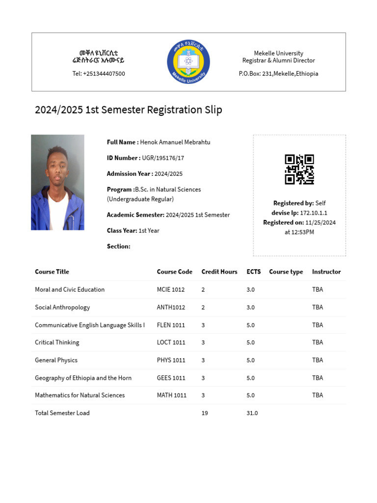 Mekelle University | PDF