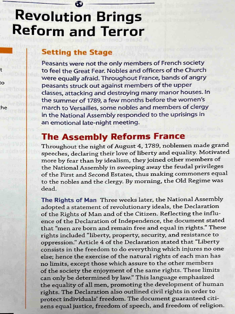 WH Text - Revolution Brings Reform Terror | PDF | Reign Of Terror ...