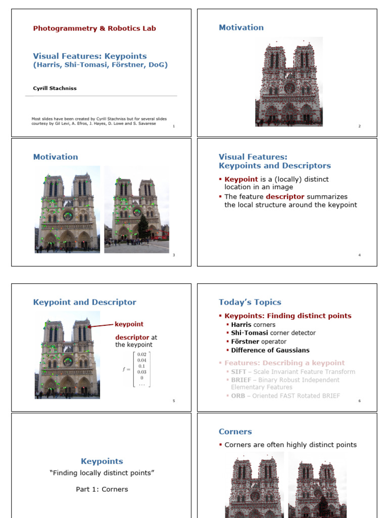 Keypoint Detection Techniques | PDF | Multidimensional Signal ...