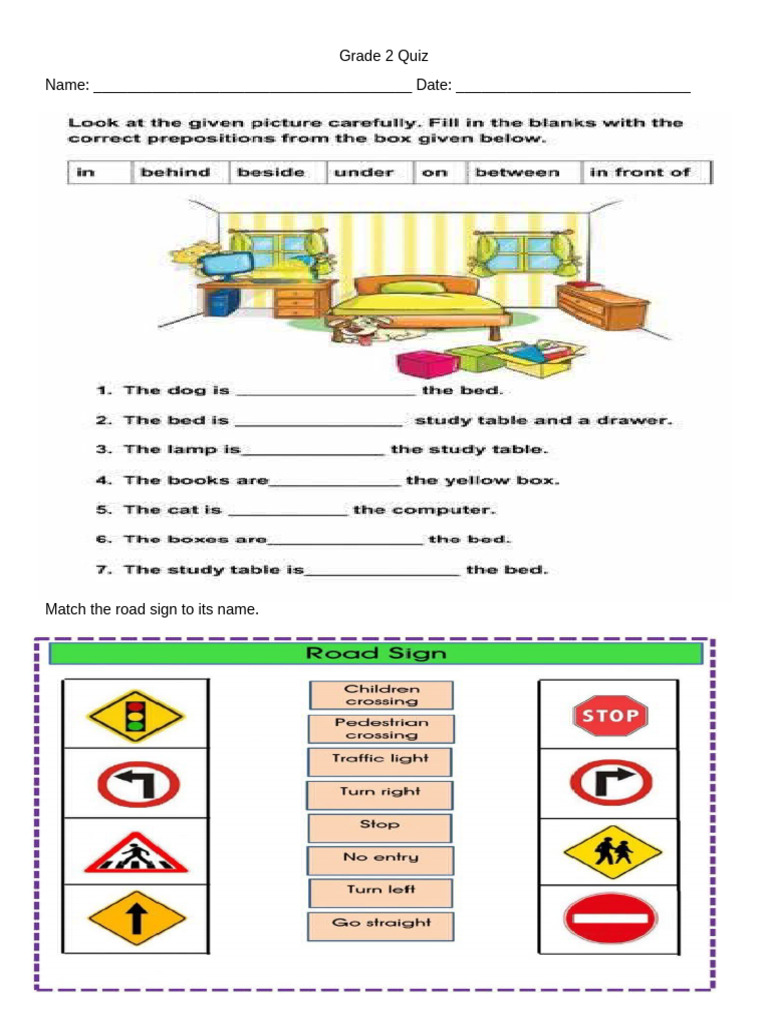 Grade 2 Quiz | PDF