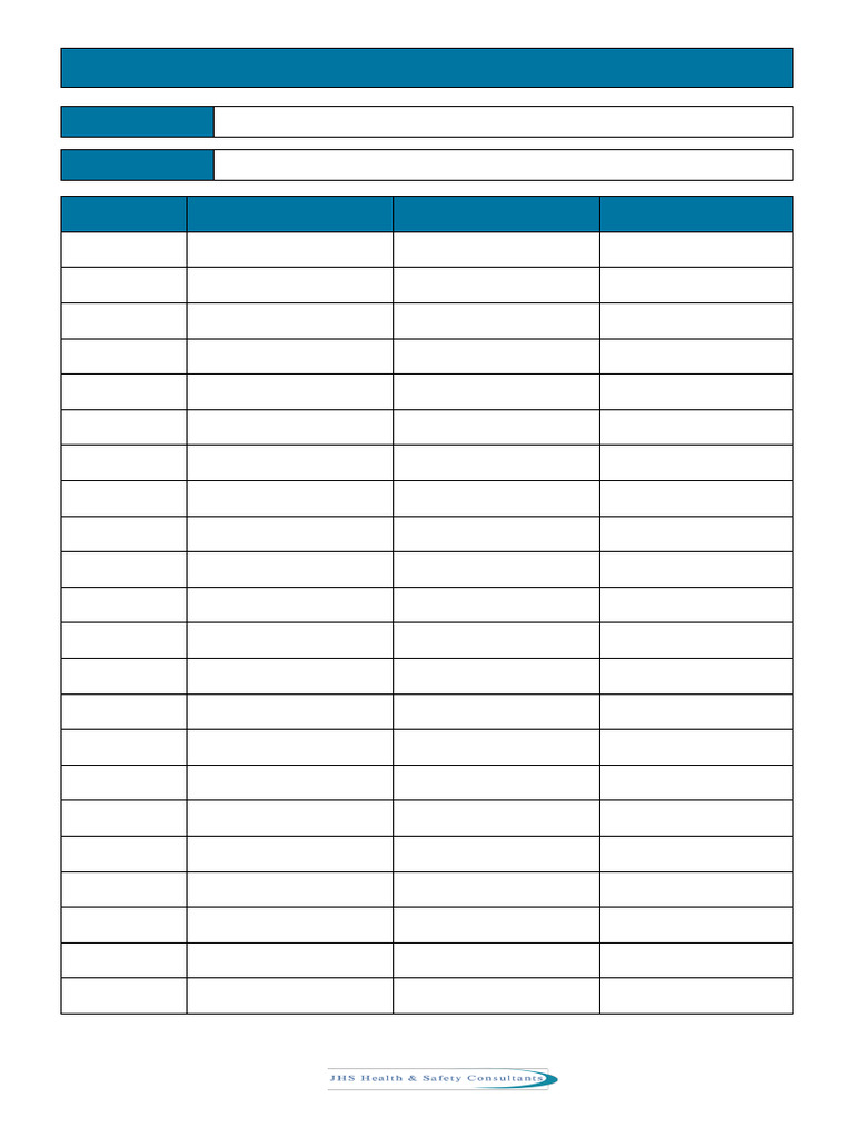 Toolbox Talk Attendance Sheet | PDF