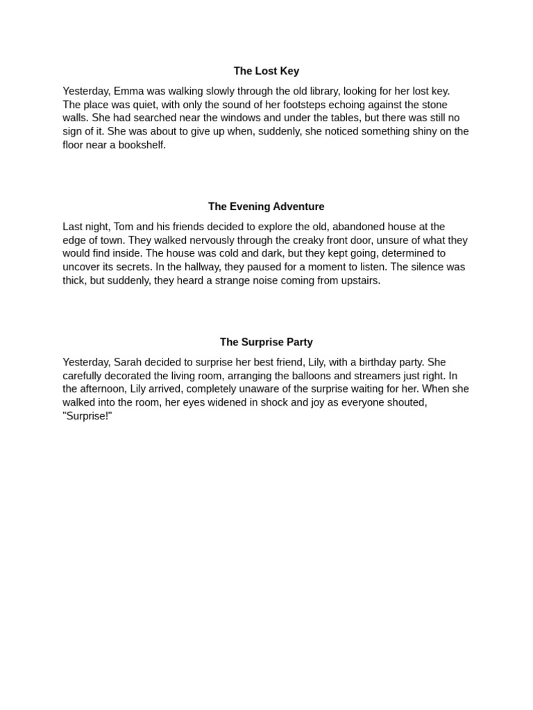 The Lost Key Adventure | PDF