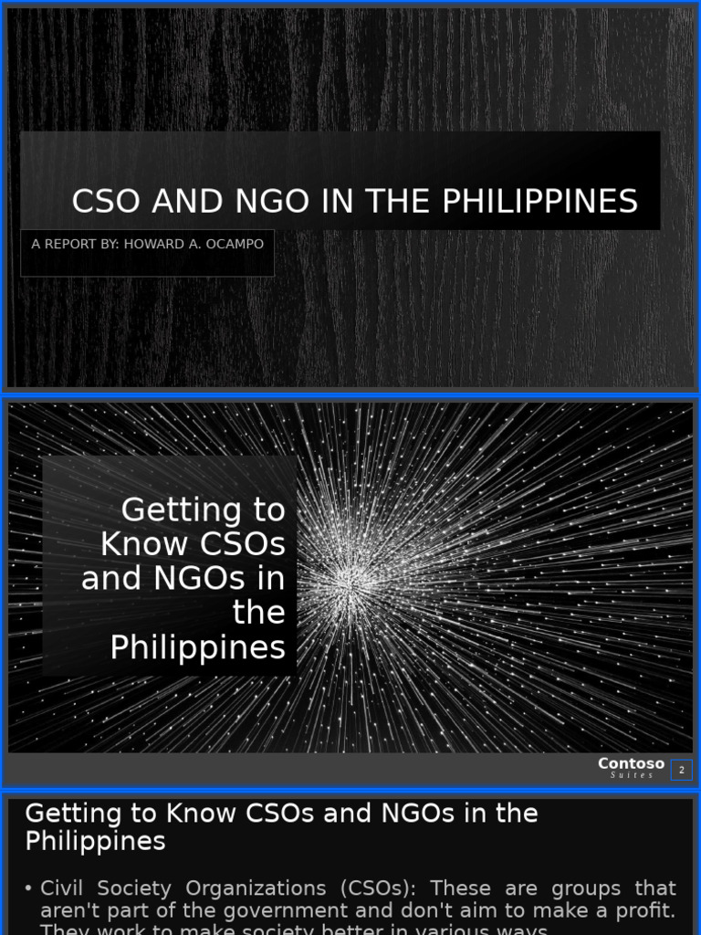 Role of CSOs and NGOs in the Philippines | PDF | Non Governmental ...